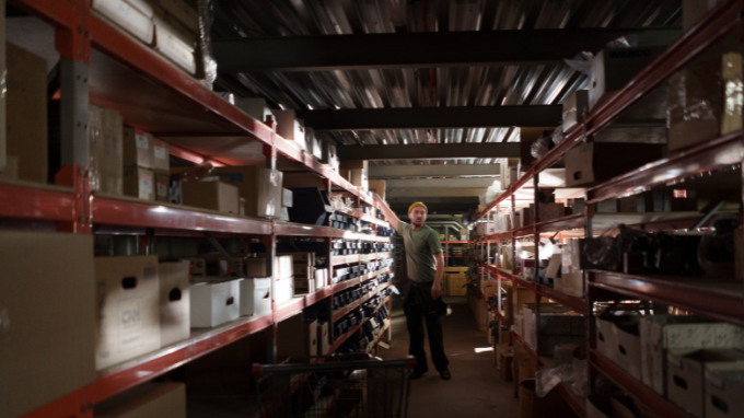 What is the 'dark store theory' in commercial real estate?