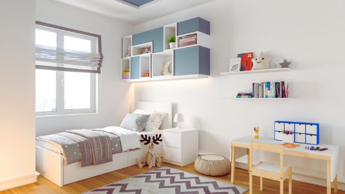 10+ Kids Room Colour Combinations: Boy's & Girl's Room