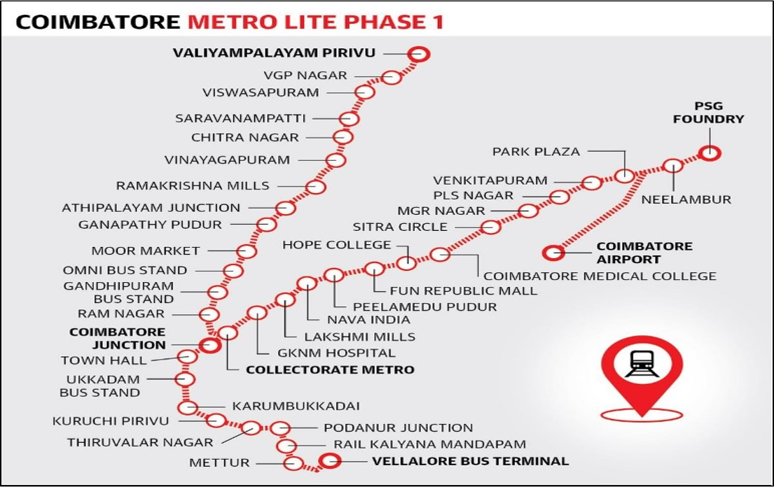 Coimbatore Metro Proposed Routes Map And Real Estate Implications Coimbatore Metro Proposed Routes Map And Real Estate Implications