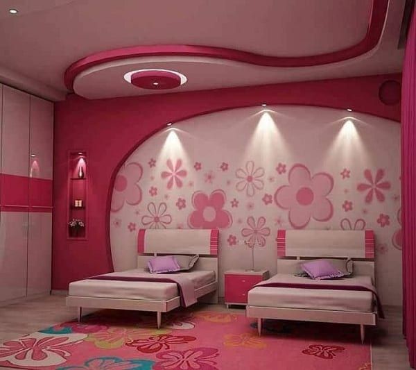 POP Colour Combination: 30+ Trending POP Colour Ideas for Living Room ...