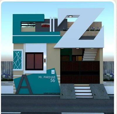 20+ 15 feet Front Elevation Single Floor, Double Floor, With Shop Elevation