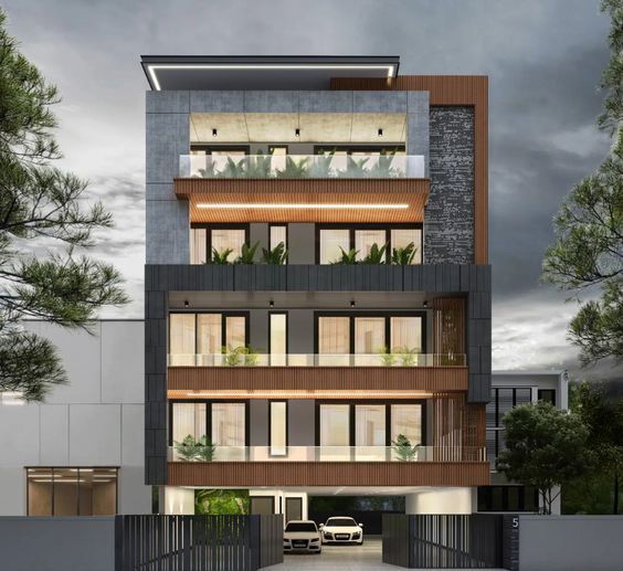 20+ Modern 4 floor Building Design Ideas Trending Right Now