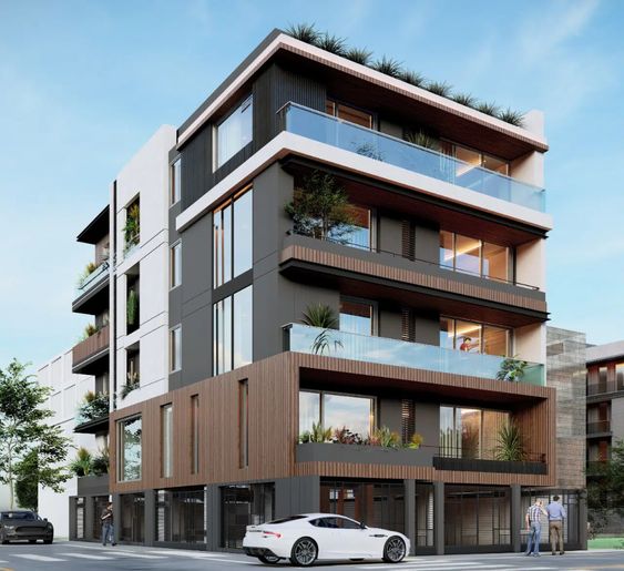 4 Storey Apartment Building Design