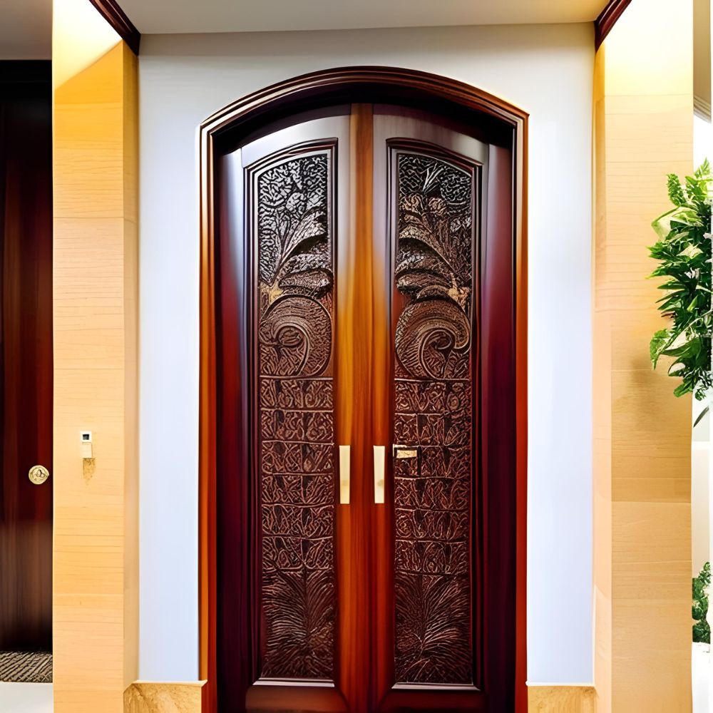 20+ Flower Wood Carving Designs for Main Door Trending in 2023