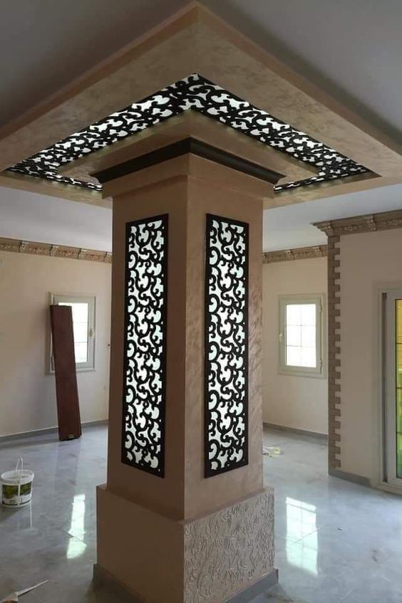 Pillar Tiles Design In Home Front At Cynthia Goldsmith Blog