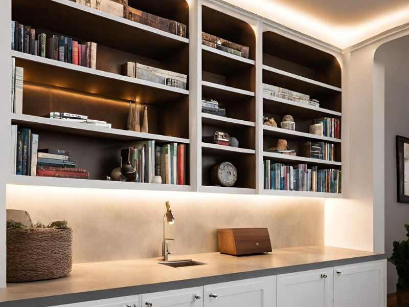 Cabinet Bookshelf Lighting | Cabinets Matttroy