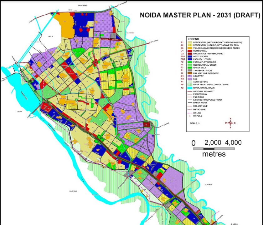 Noida Master Plan 2031: Summary, Map, Land Use, Key Objectives ...