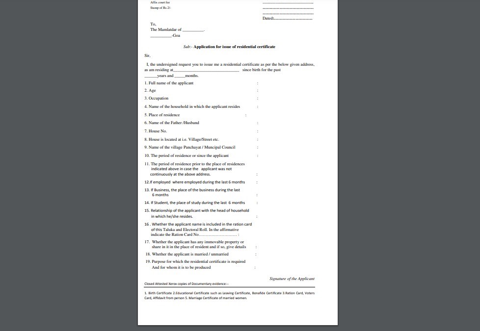 Goa online portal: Login Process, Services Offered, Apply & Download ...