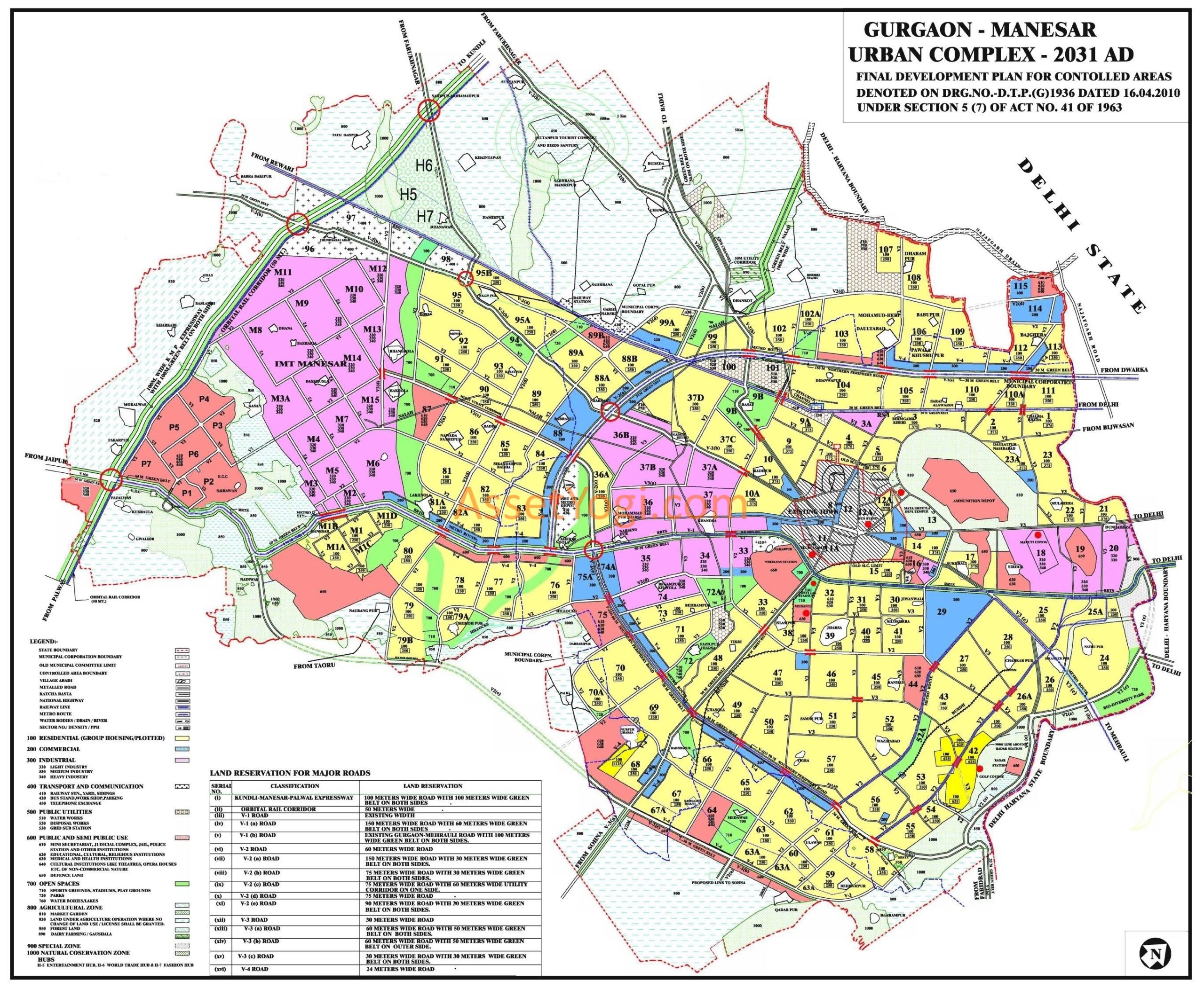 Gurgaon Master Plan 2031: Key Facts, Map, Proposed Land Uses, Metro ...