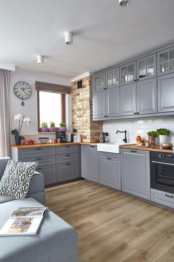 30 Grey Kitchen Colour Combination Designs: Trends in 2024