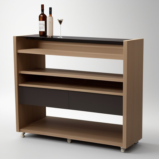 15+ Bar Unit Designs: Ideas with Fridge, Crockery, Mirror