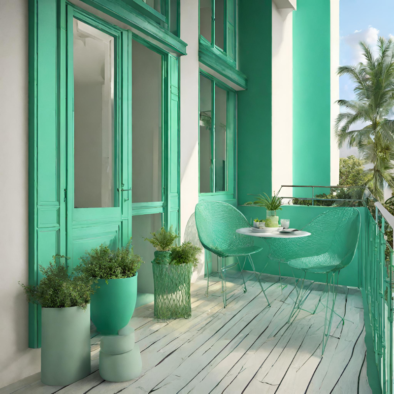 35+ Pista Green Colour Combination: Ideas for Bedroom, Balcony