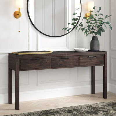 20 Console Table Designs: Ideas with Mirror, Drawers