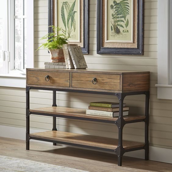 20 Console Table Designs: Ideas with Mirror, Drawers